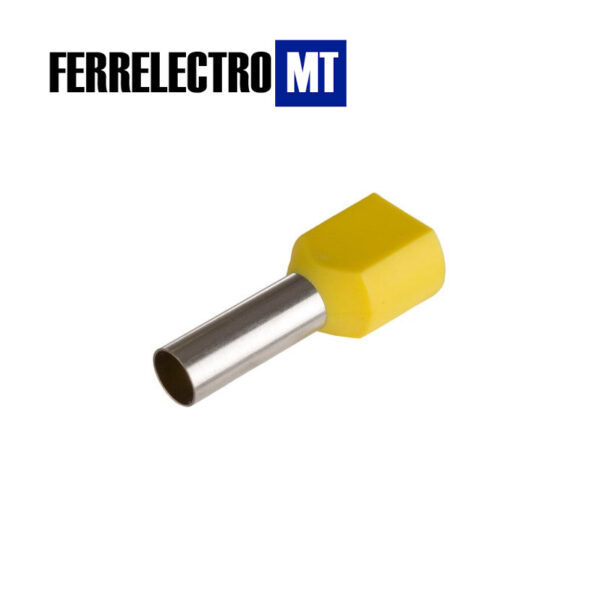 TERMINAL AISLADA TIPO PIN HUECA DOBLE 2×18 | FERRELECTRO MT